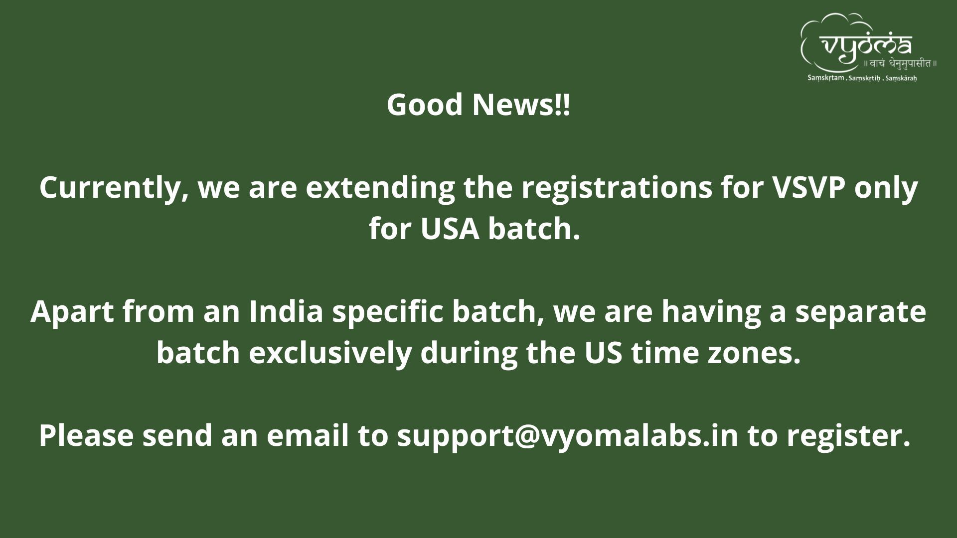 Vyoma Sanskrit E-Learning Inc | Teaching Sanskrit to All